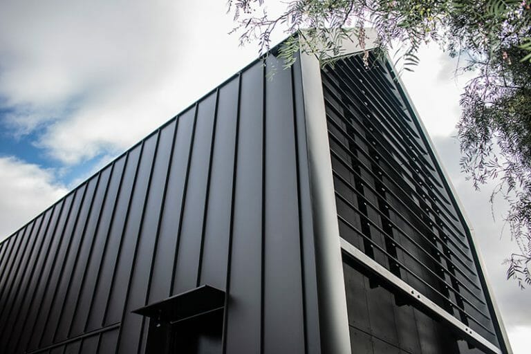 Black aluminium cladding on Scotch College, Melbourne