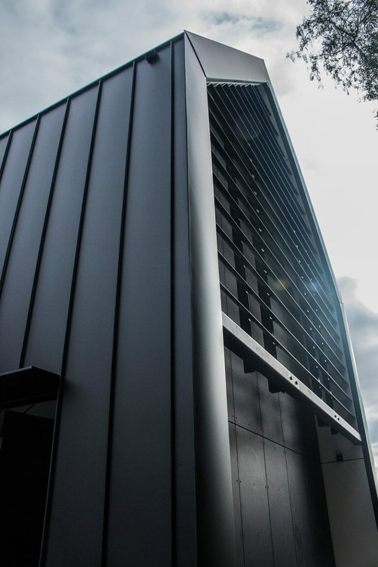Black aluminium cladding on Scotch College, Melbourne